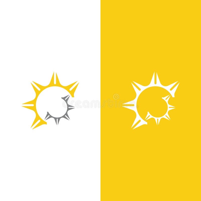 Creative Sun Concept Logo Illustration Stock Vector - Illustration of ...
