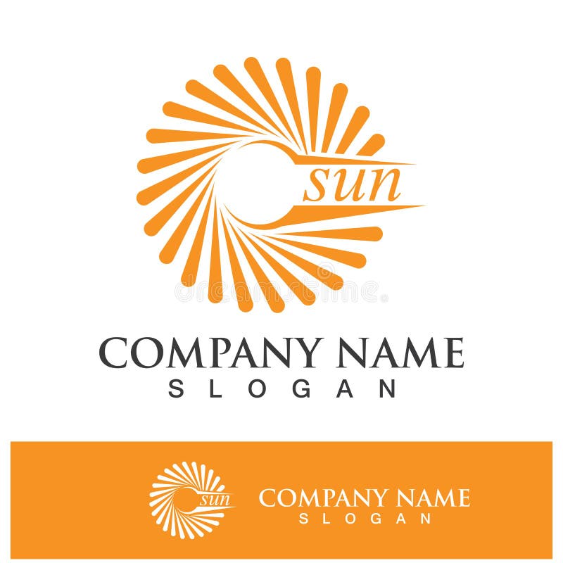 Creative Sun Concept Logo Illustration Stock Vector - Illustration of ...