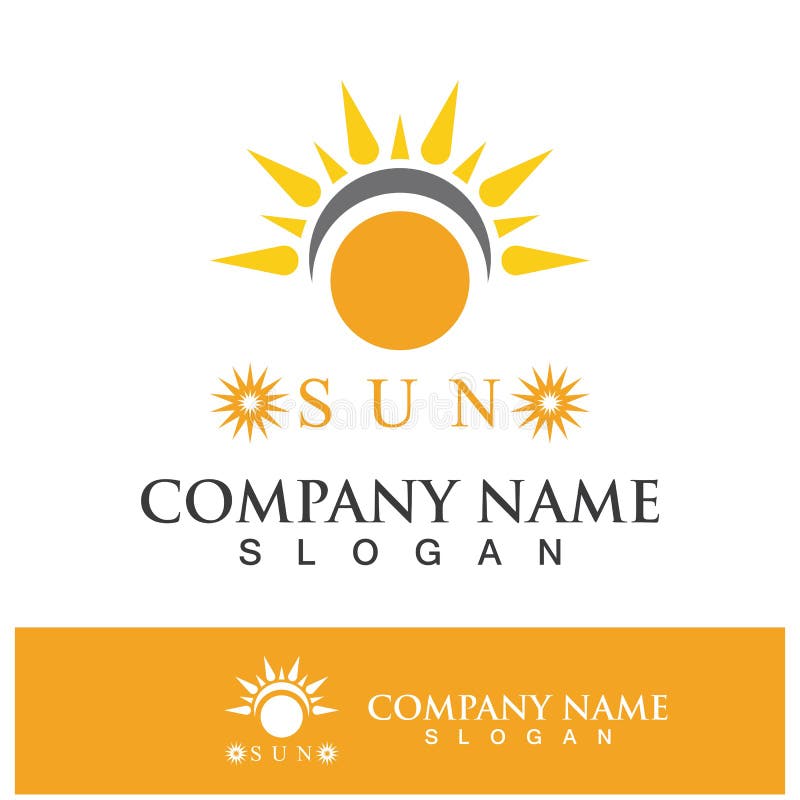 Creative Sun Concept Logo Illustration Stock Vector - Illustration of ...
