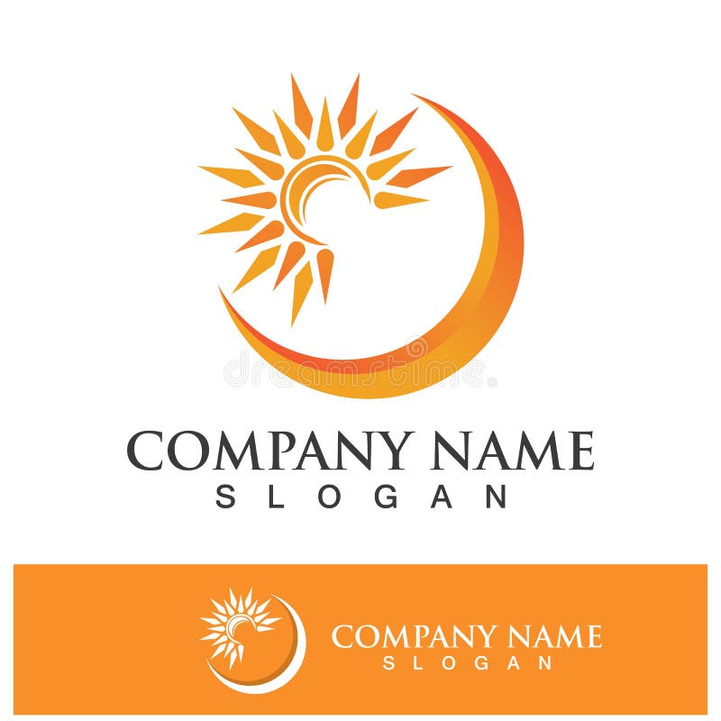 Creative Sun Concept Logo Illustration Stock Vector - Illustration of ...