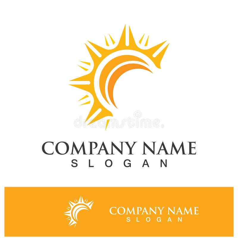 Creative Sun Concept Logo Illustration Stock Vector - Illustration of ...