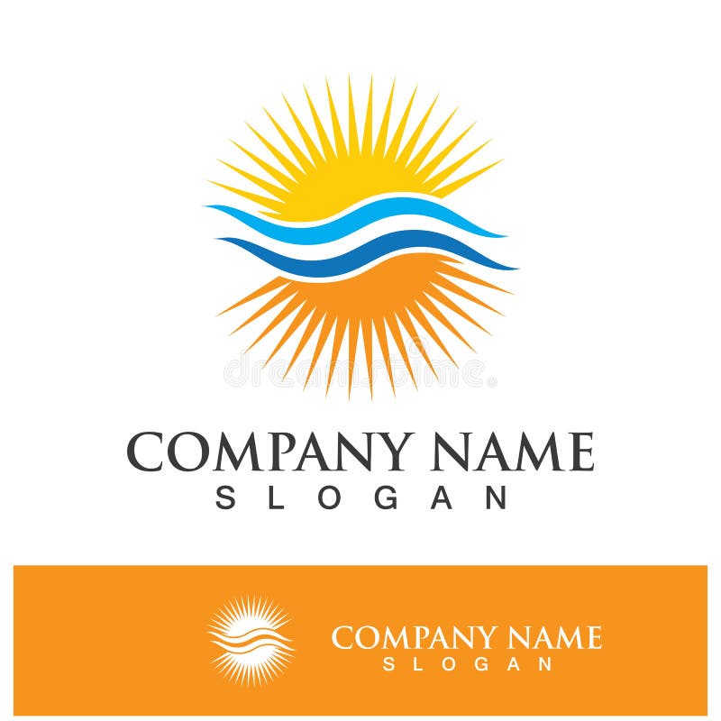 Creative Sun Concept Logo Illustration Stock Vector - Illustration of ...