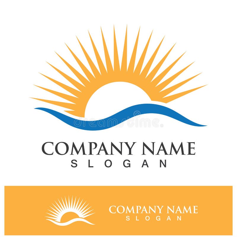 Creative Sun Concept Logo Illustration Stock Vector - Illustration of ...