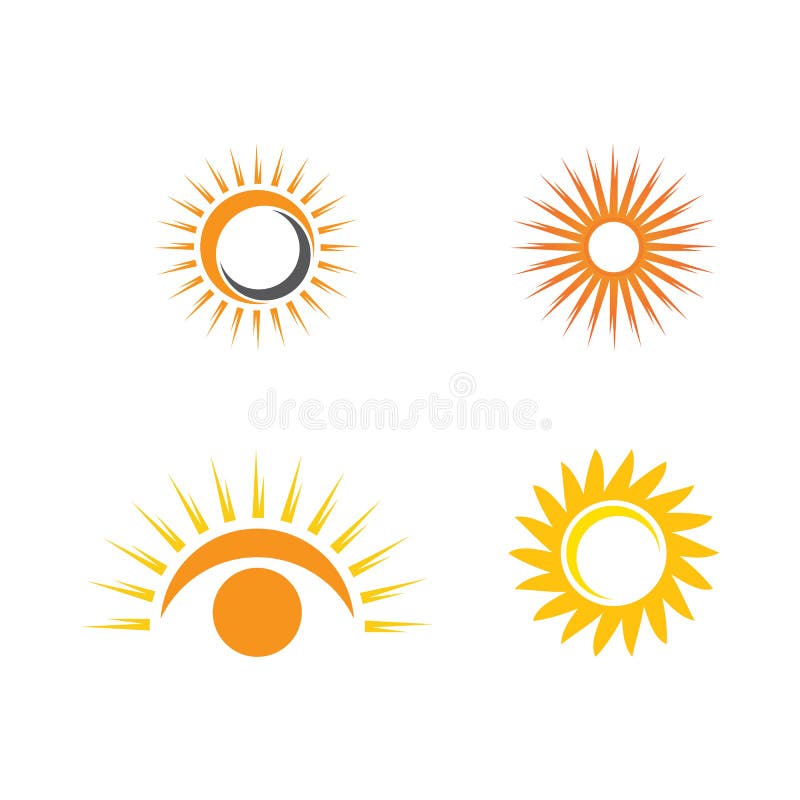 Creative Sun Concept Logo Illustration Stock Vector - Illustration of ...