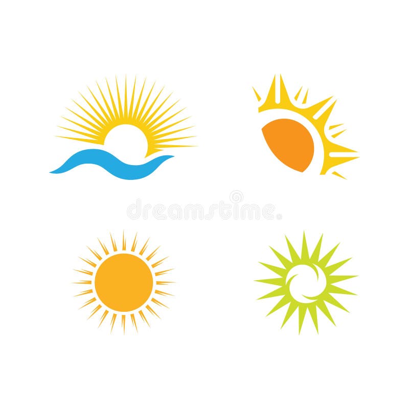 Creative Sun Concept Logo Illustration Stock Vector - Illustration of ...