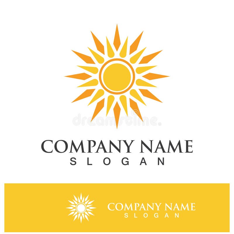 Creative Sun Concept Logo Illustration Stock Vector - Illustration of ...
