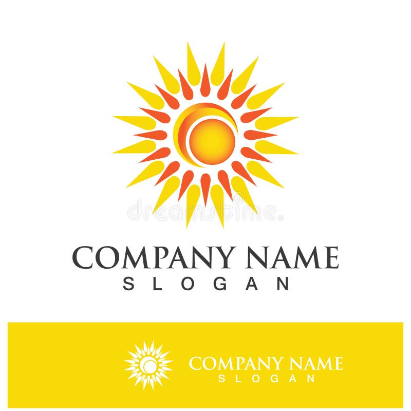 Creative Sun Concept Logo Illustration Stock Vector - Illustration of ...