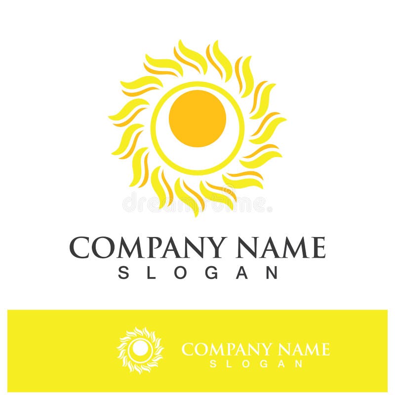 Creative Sun Concept Logo Illustration Stock Vector - Illustration of ...