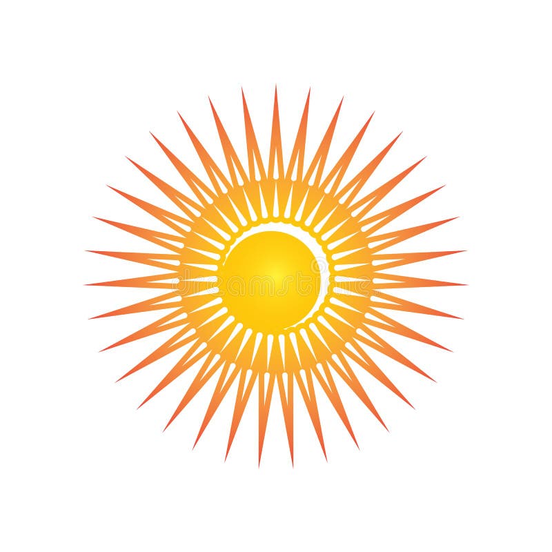 Creative Sun Concept Logo Illustration Stock Vector - Illustration of ...
