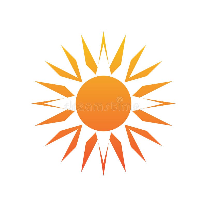 Creative Sun Concept Logo Illustration Stock Vector - Illustration of ...