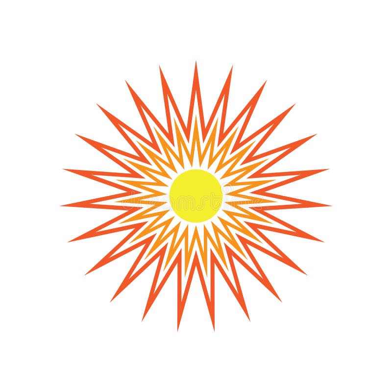 Creative Sun Concept Logo Illustration Stock Vector - Illustration of ...