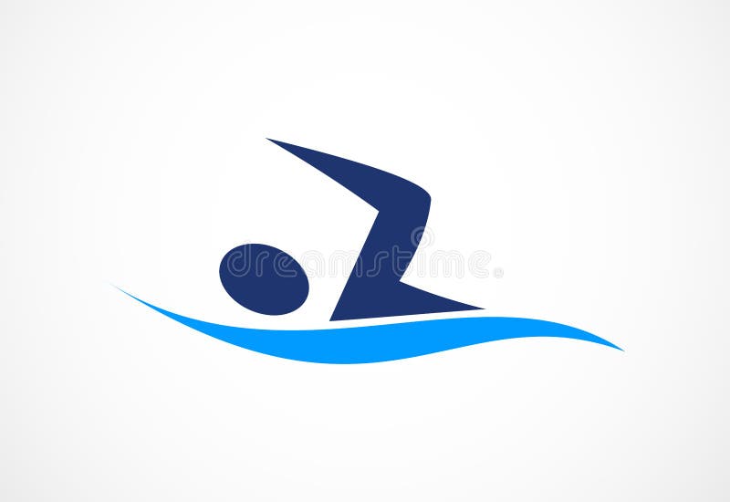 Creative Swimming Logo Design, Vector Illustration Stock Illustration ...