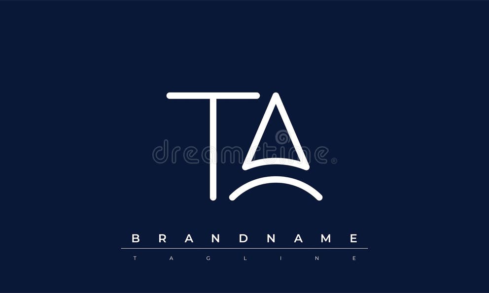 Creative TA Letter Initial Logo Vector Image Stock Vector ...