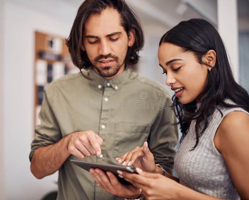 Creative, Tablet and Explaining in Office, Working and Reading of Brief ...