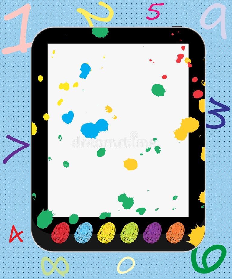 Tablet Coloring Stock Illustrations – 787 Tablet Coloring Stock ...