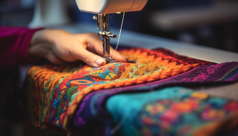 Creative Tailor Designs Multi Colored Dress Using Embroidery and Wool ...