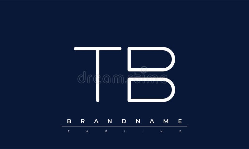 Creative TB Letter Initial Logo Vector Image Stock Vector ...