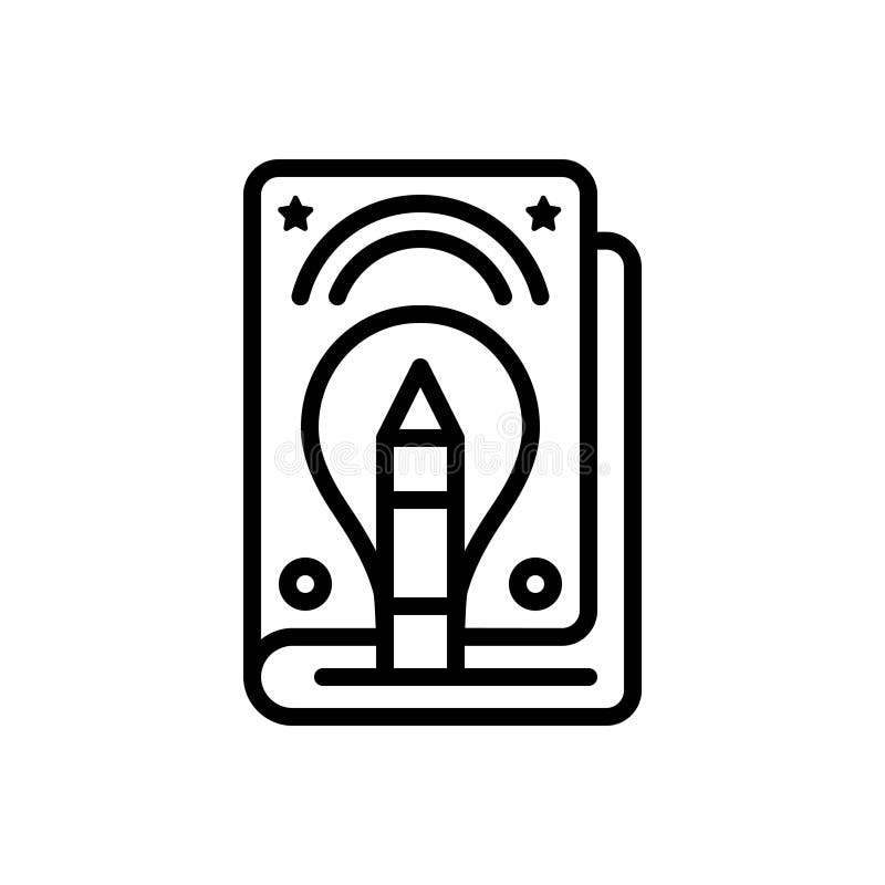 Black Line Icon for Creative Teaching, Creative and Educational Stock ...