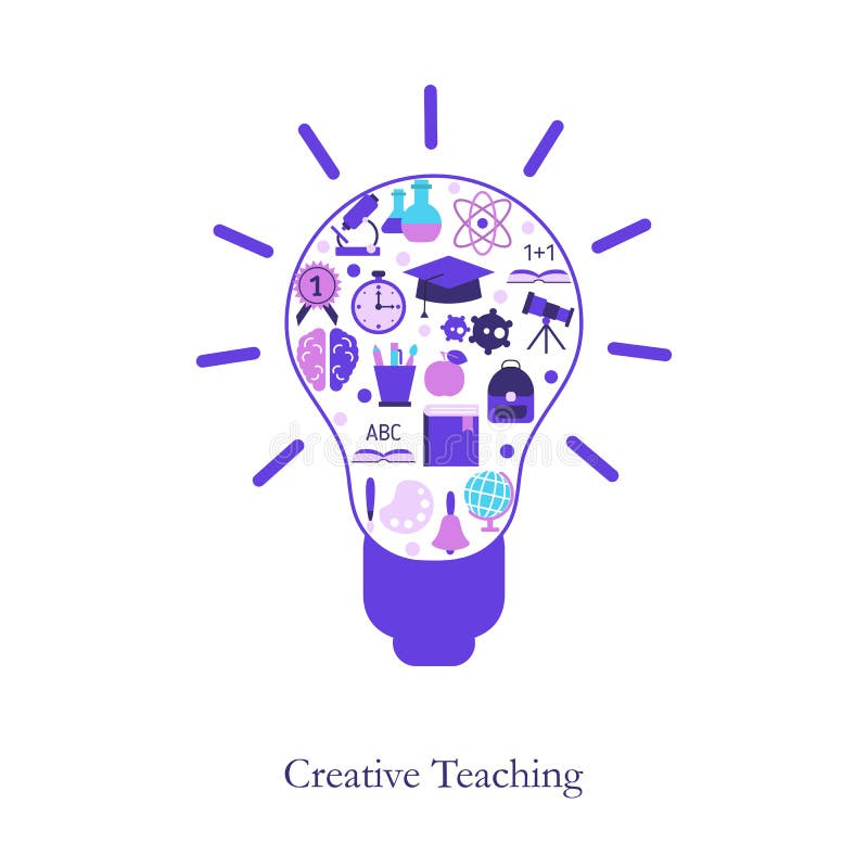 Creative Teaching Vector Illustration Stock Vector - Illustration of ...