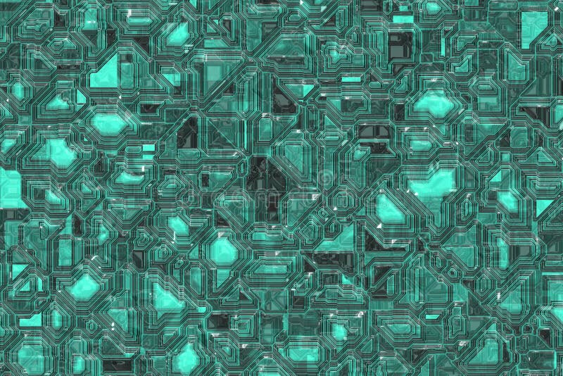 Nice Teal, Sea-green Cyber Computer Pattern Digital Art Texture ...