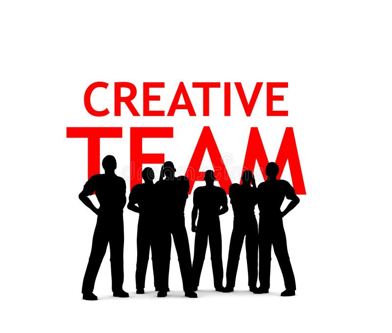 Creative Team stock illustration. Illustration of black - 932438