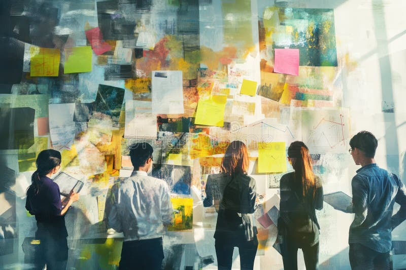 Creative Team Brainstorming in Modern Office Space Stock Image - Image ...