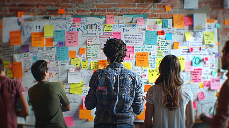 A Creative Team Brainstorming Unique Business Names in a Vibrant ...