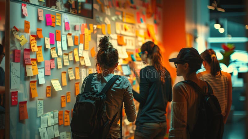 A Creative Team Brainstorming Unique and Memorable Business Names Stock ...