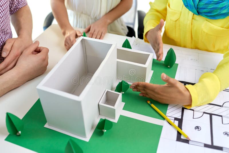 Creative Team Building Project Layout at Office Stock Photo - Image of ...