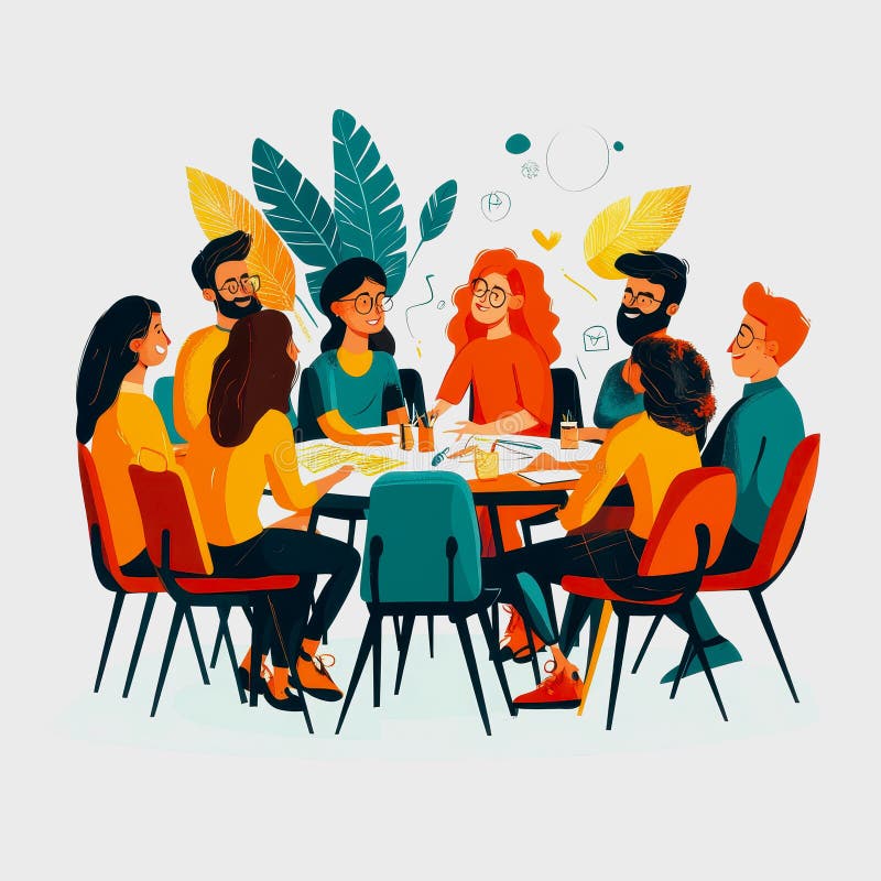 Creative Team Collaboration in a Modern Office Setting with Bright ...