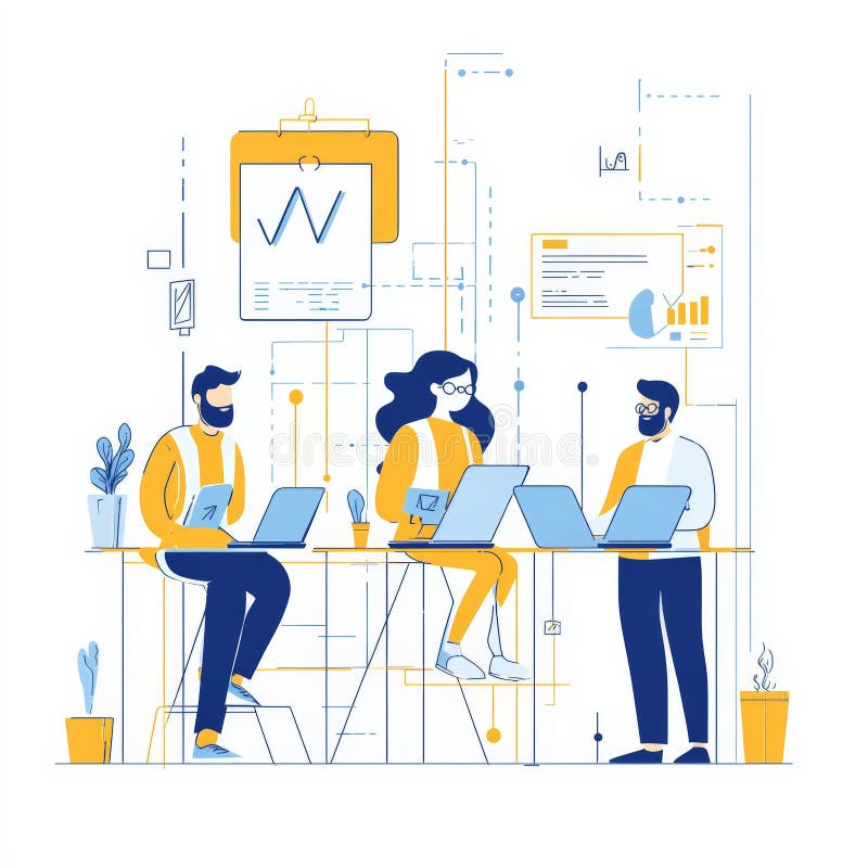 Creative Team Collaboration in a Modern Office Setting Stock ...