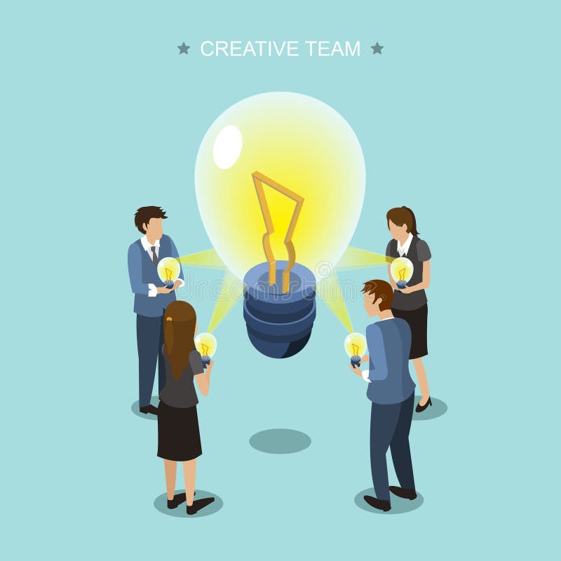 Creative team concept stock vector. Illustration of attention - 66986544