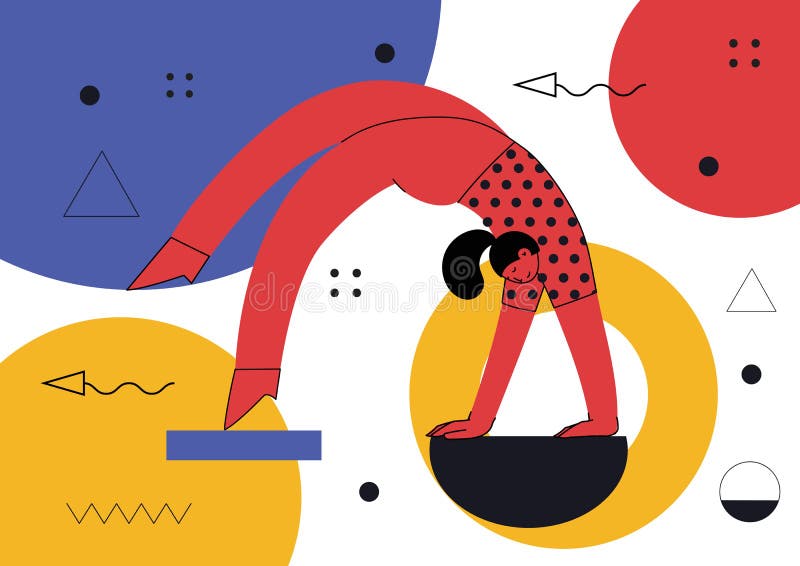 Creative Team Creating New, Building Abstract Structure, Working Under ...