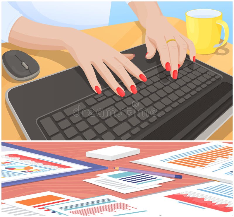 Banner Keyboard Typing Stock Illustrations – 421 Banner Keyboard Typing ...