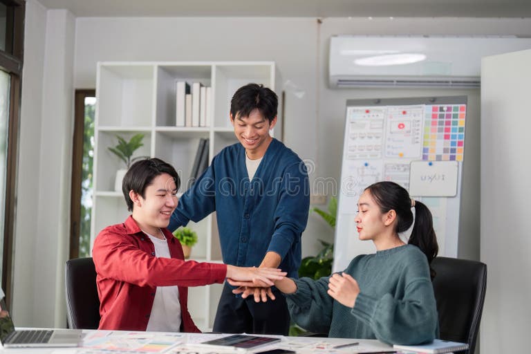 Creative Team Dynamics and Engagement. a Group of Young Designers ...