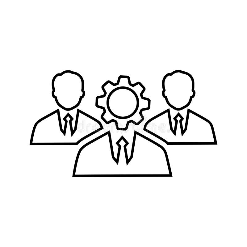 Creative Team, Expert, Team Icon. Outline Vector Stock Illustration ...