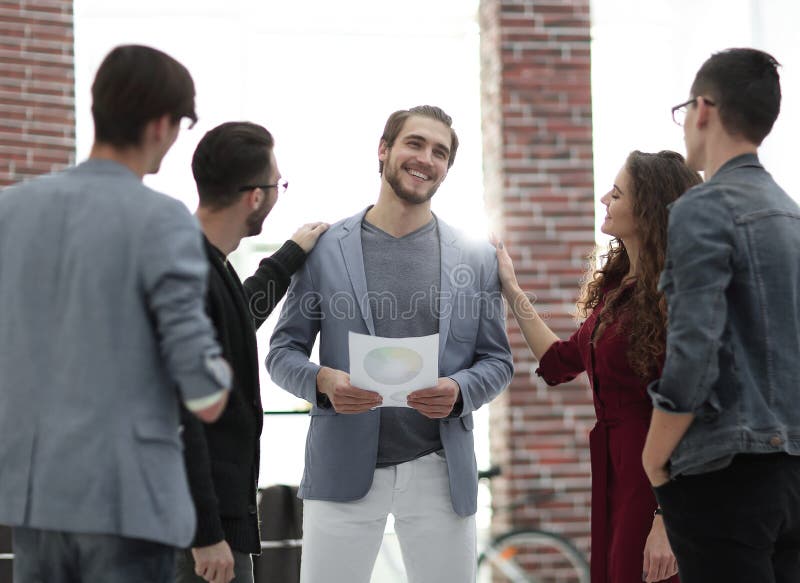 Creative Team with Good Results. Stock Photo - Image of communication ...