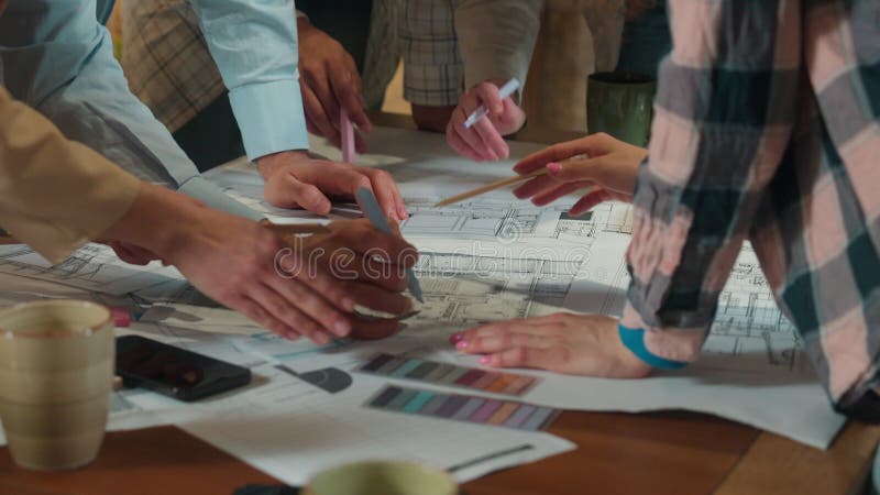 Creative Team Office Group Coworkers Architects Engineers Designers ...