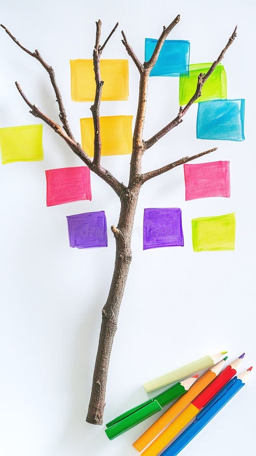 Creative Team Planning Projects with Colorful Mind Maps Stock ...