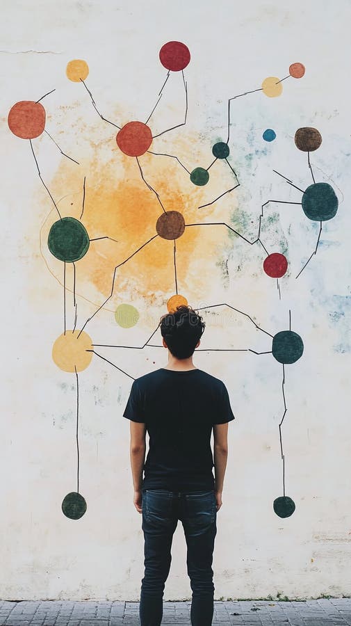 Creative Team Planning Projects with Colorful Mind Maps Stock ...