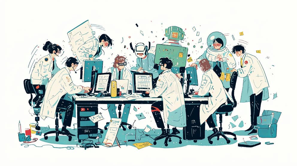 Creative Team of Scientists and Engineers Collaborate on Futuristic ...