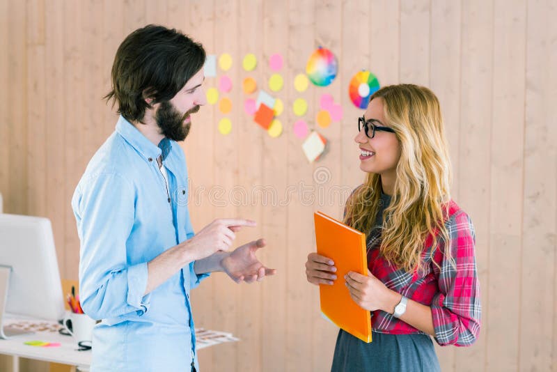 Creative Team Talking about Their Ideas Stock Photo - Image of ...