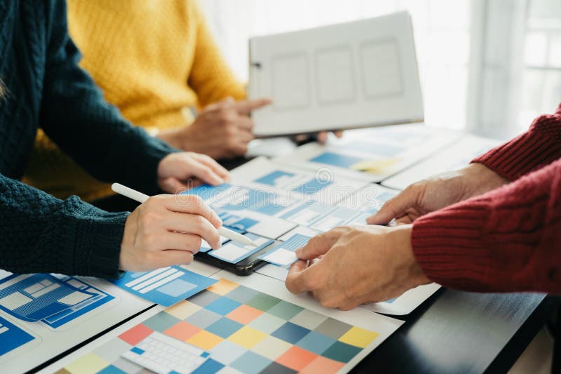 Creative Team Web Designer Planning Application Development for Web ...