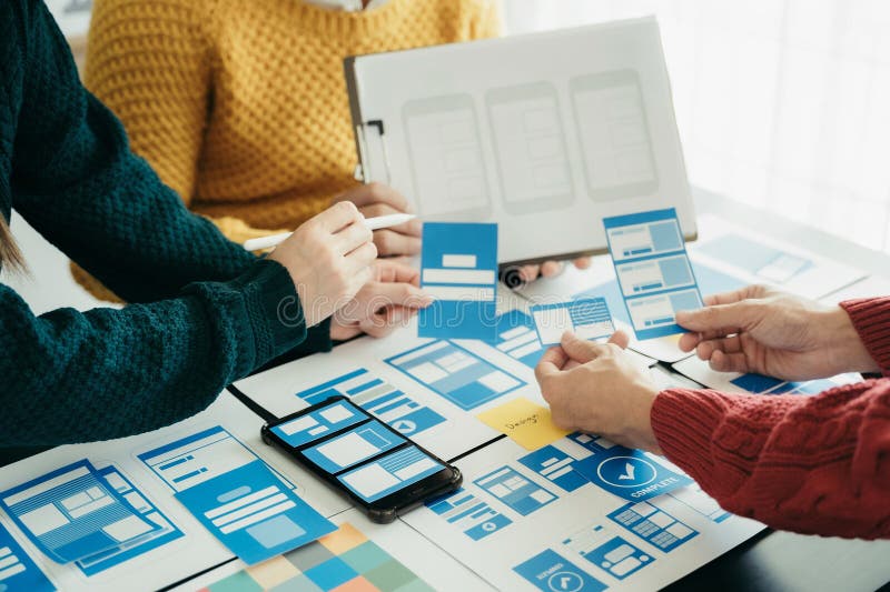 Creative Team Web Designer Planning Application Development for Web ...