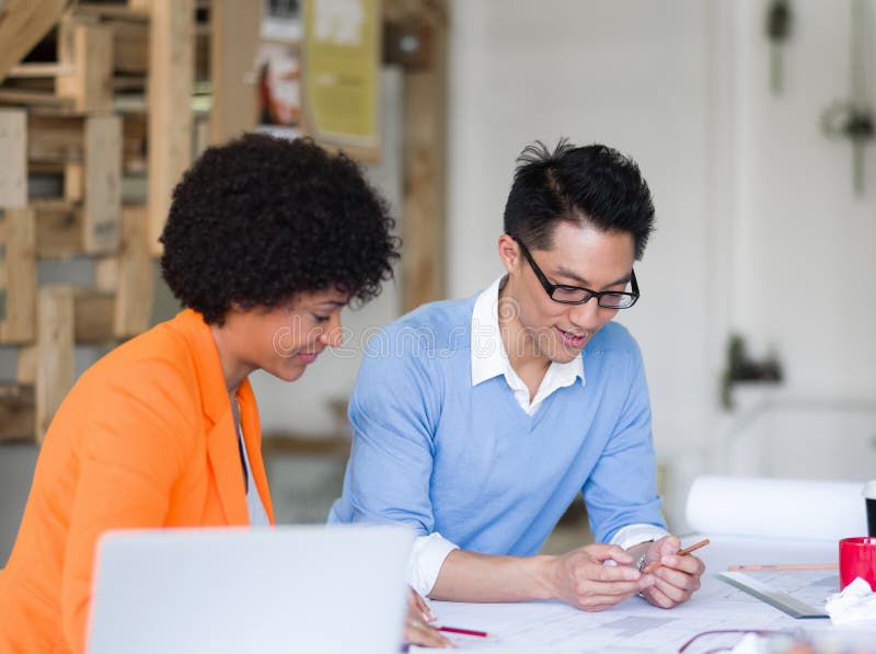 Creative team at work stock image. Image of happy, computer - 55053751