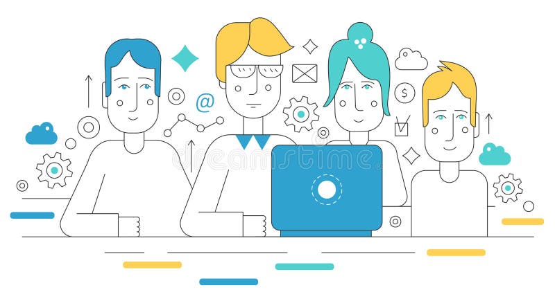 Creative Team Working Together. Human Resources Coworking and Career ...