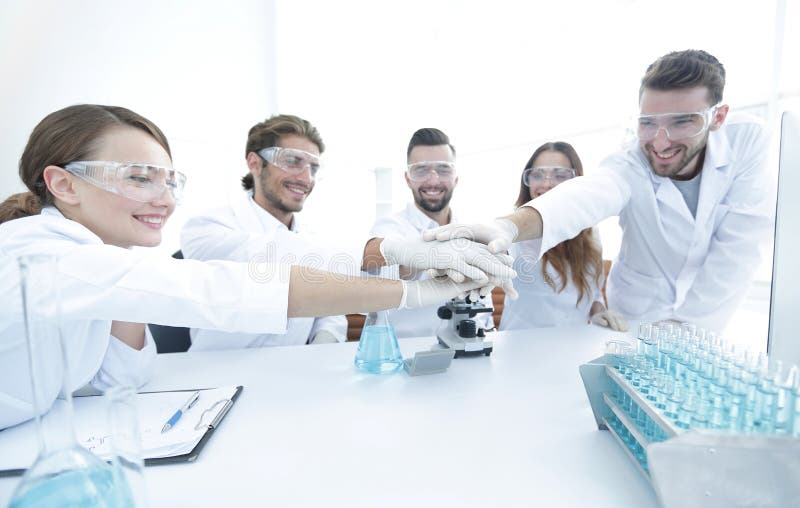 Creative Team of Young Scientists. Stock Photo - Image of person ...