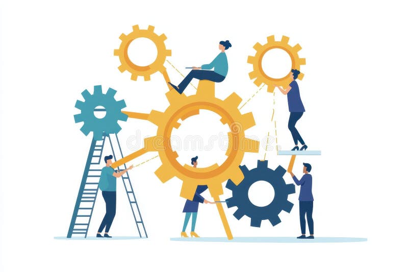 Creative Teamwork in Motion As Diverse Professionals Collaborate Around ...