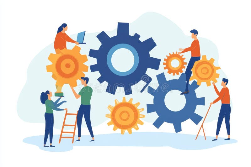 Creative Teamwork in Motion As Diverse Professionals Collaborate Around ...