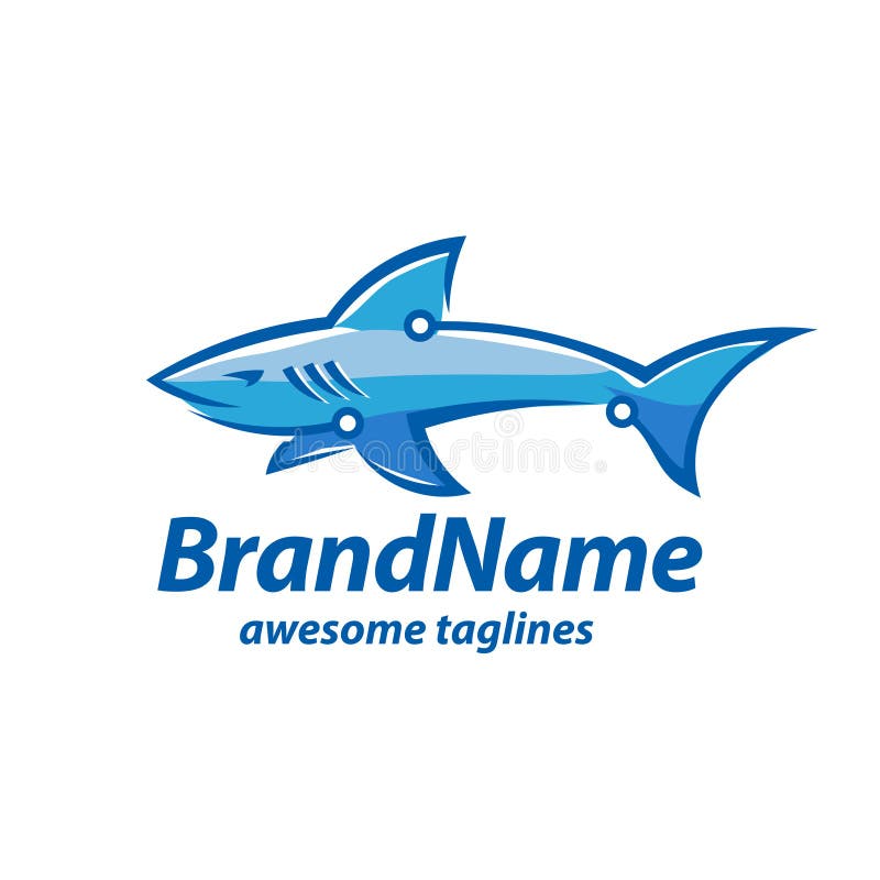 Creative Tech and Shark Logo Concept Stock Vector - Illustration of ...